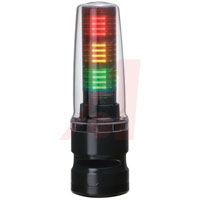 Patlite - LS7-302DBWC9D-RYG - 24 V dc Red Green Amber 3 Light Elements LS7 LED Beacon Tower with ...
