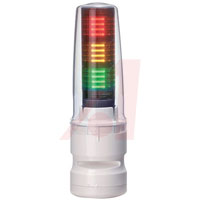 Patlite - LS7-302BWC9N-RYG - 24 V dc Red Green Amber 3 Light Elements LS7 LED Beacon Tower with ...